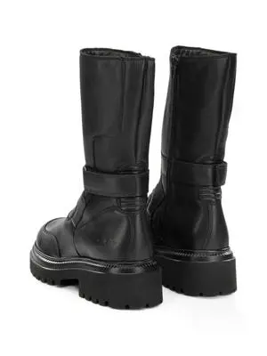 SUMMERY COPENHAGEN Buckle-strap Panelled Boots