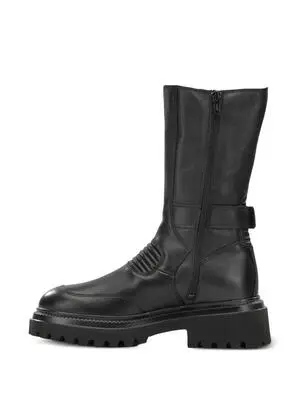 SUMMERY COPENHAGEN Buckle-strap Panelled Boots
