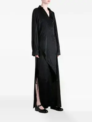 YEHUAFAN Asymmetric Wrap Maxi Dress