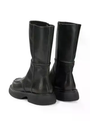 SUMMERY COPENHAGEN Leather Biker Boots