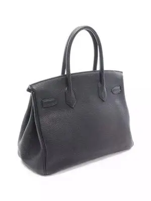 Hermès 2011 30 Birkin Clemence Tote Bag - Black