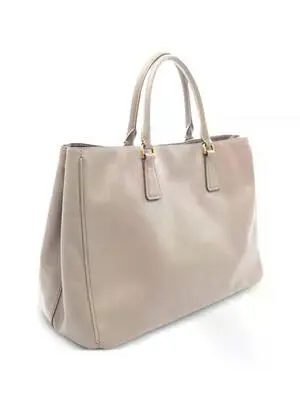 Prada 2000s Galleria Saffiano Leather Tote Bag Neutrals