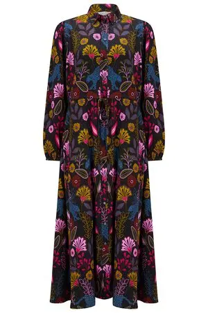 SUGARHILL BRIGHTON Dottie Maxi Shirt Dress Jungle