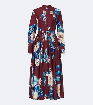 LEO LIN Zara Floral Cotton Shirt Dress - Multicoloured