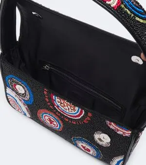 Staud Tommy Small Beaded Shoulder Bag