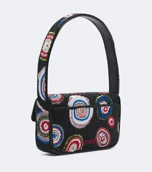 Staud Tommy Small Beaded Shoulder Bag