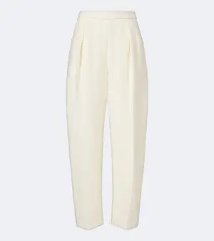 RÓHE Wool-blend Boucle Barrel-leg Pants