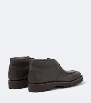 John Lobb Leather Desert Boots
