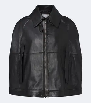 7 For All Mankind Leather Cape