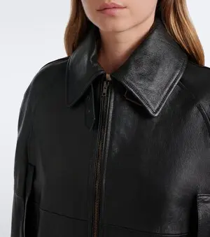 7 For All Mankind Leather Cape
