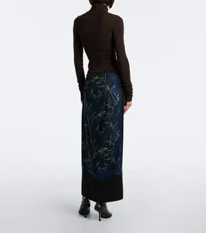 Proenza Schouler Anais Printed Cady Maxi Skirt