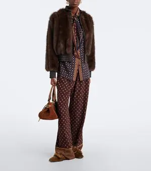 Zimmermann Carousel Shearling Ballet Flats