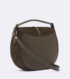 DEMELLIER Siena Saddle Small Suede Shoulder Bag