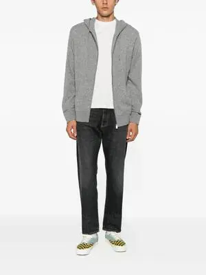 From Future Zip-up Hood Cardigan - Grey