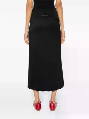MAISON MARGIELA High-waist Twill Midi Skirt