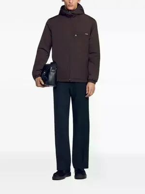 Sandro Hooded Zip-up Jacket