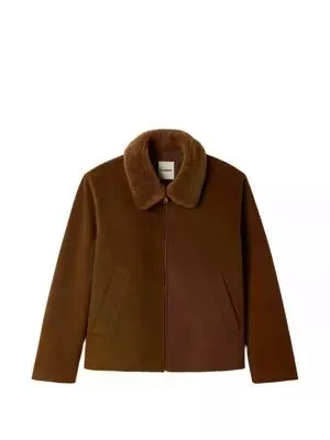 Sandro Shearling-collar Zip-up Jacket