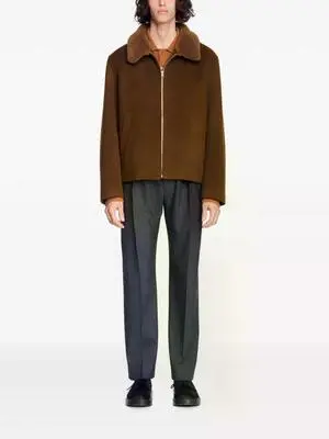 Sandro Shearling-collar Zip-up Jacket
