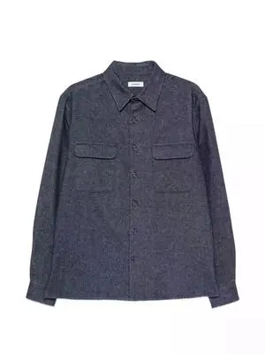 Sandro Flap-pocket Long-sleeve Shirt - Blue