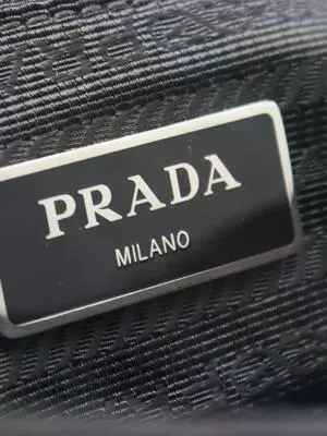 Prada 2000-2013 Tessuto Zip Top Crossbody Bag - Black