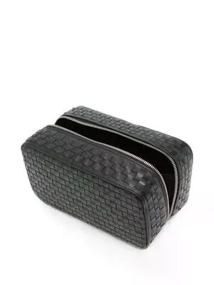 Sandro Woven-effect Top-handle Wash Bag