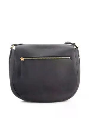 Celine Trotteur Grainy Leather Medium Crossbody Bag - Black