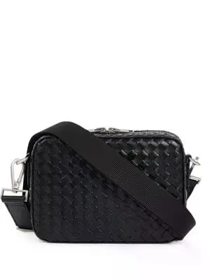Sandro Leather Messenger Bag - Black