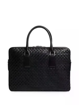 Sandro Woven Leather Briefcase