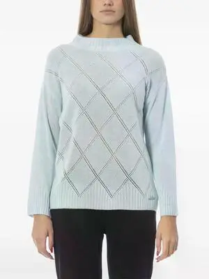 BALDININI Diamond-pattern Sweater - Blue