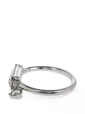 JIL SANDER Crystal-embellished Baguette-cut Ring
