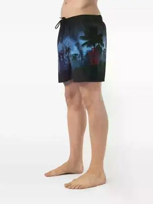 Just Cavalli Forest-print Swim Shorts