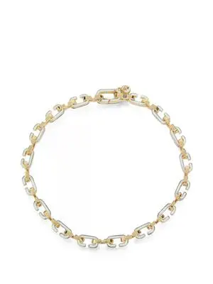 Casablanca Enamel-detail Chain-link Necklace - Gold