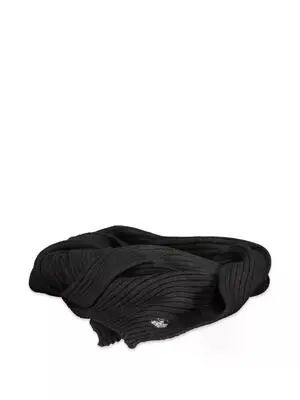 U.s. Polo Assn. Ribbed-knit Logo-embroidered Scarf