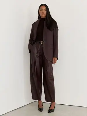REISS Stretch-twill Relaxed Single-breasted Blazer