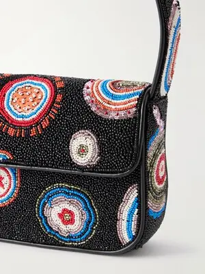 Staud Tommy Bead-embellished Shoulder Bag