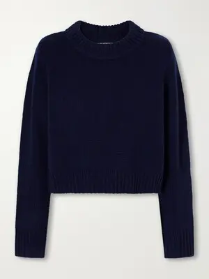 LA LIGNE Marin Wool And Cashmere-blend Sweater - Blue
