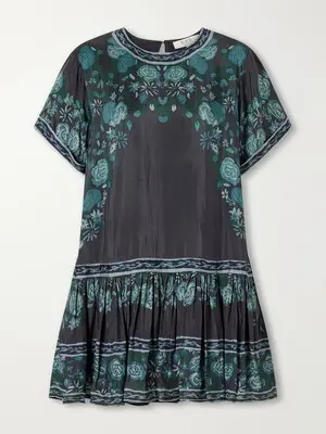 Sea Tulla Printed Crepe Mini Dress