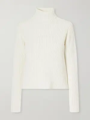 Still Here Miller Ribbed Cotton Turtleneck Sweater