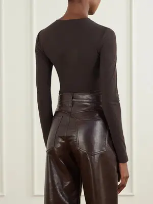 AGOLDE Aura Stretch-jersey Thong Bodysuit