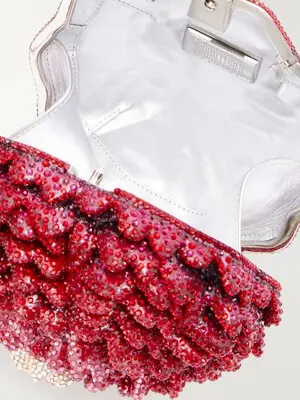 Judith Leiber Peony Crystal-embellished Clutch