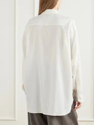 SSSTEIN Cotton And Silk-blend Shirt