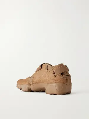Nike Air Rift Rubber-trimmed Calf Hair Split-toe Sneakers - Brown