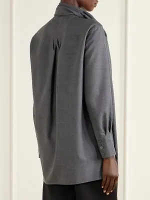 WILLY CHAVARRIA Cravat Wool Shirt