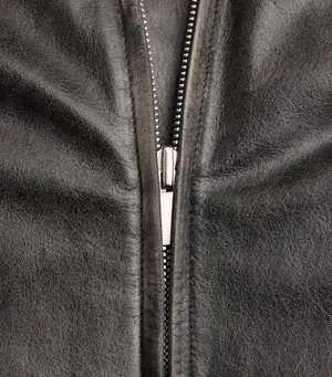 SYSTEM Leather Motorcycle Jacket