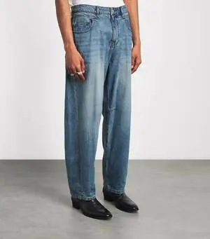 SYSTEM Coated Baggy Jeans