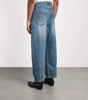 SYSTEM Coated Baggy Jeans