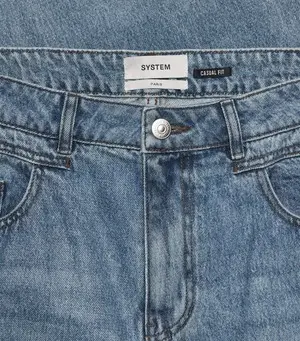 SYSTEM Coated Baggy Jeans