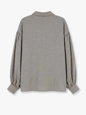 ACTUALEE Pied-de-poule Shirt With Lurex Effect