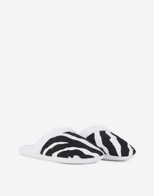 Dolce & Gabbana Cotton Terry Slippers Cotton Slippers