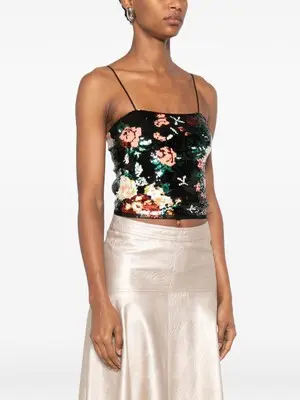 FORTE_FORTE Sequined Bralette Top - Multi